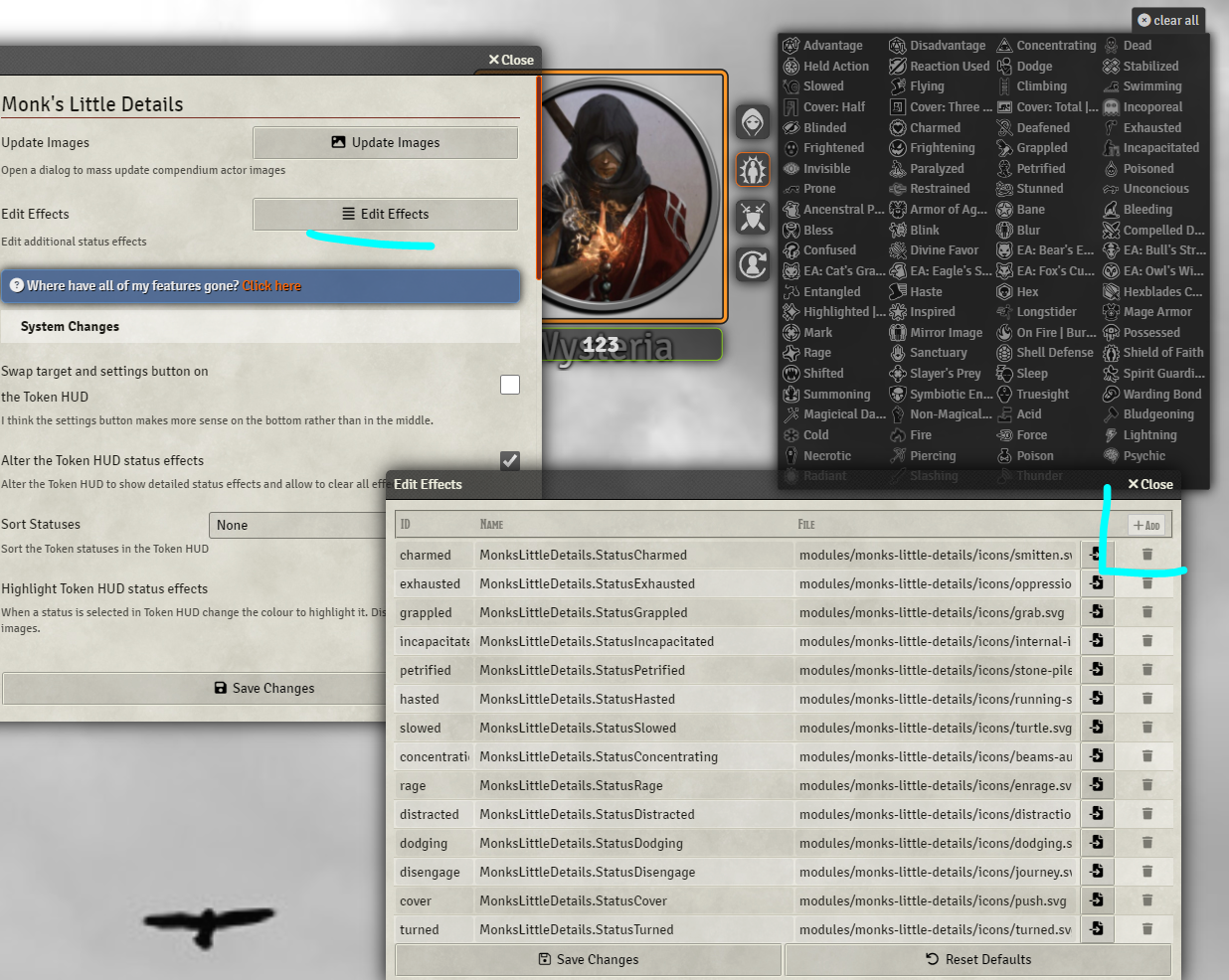 Any mods for custom status icons in v11? : r/FoundryVTT